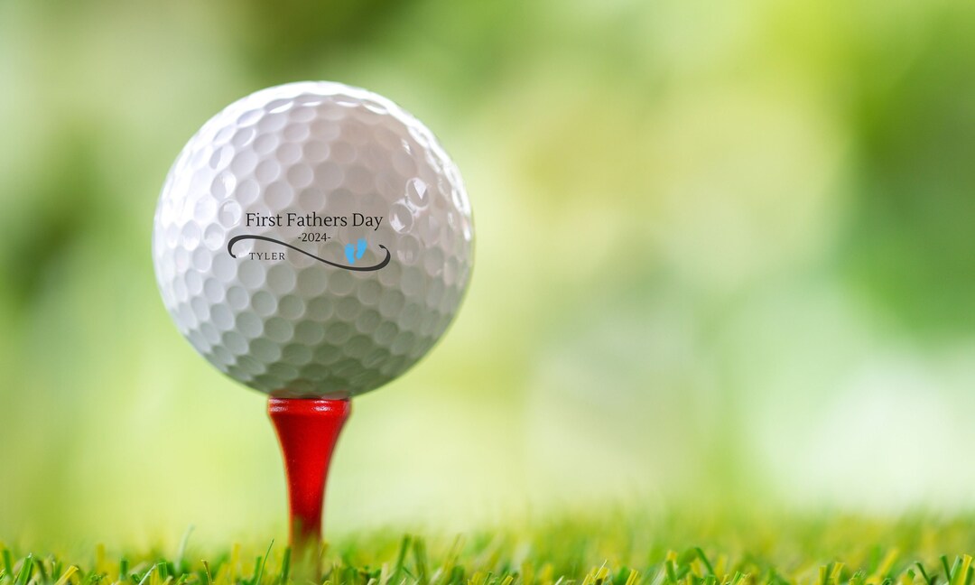 First Fathers Day Golf Ball, Personalized Golf Balls, 1st Fathers Day ...