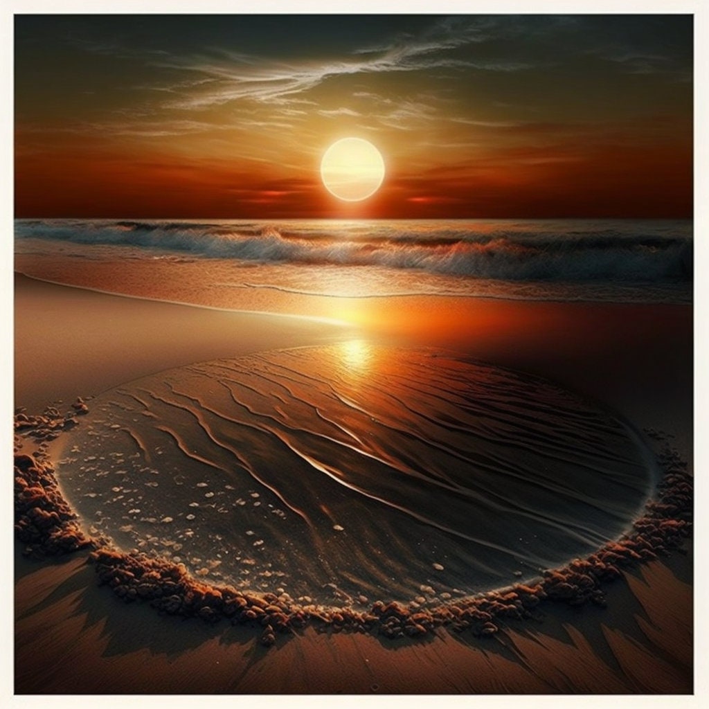 Beach Sunset (printable Wall Art) - Etsy