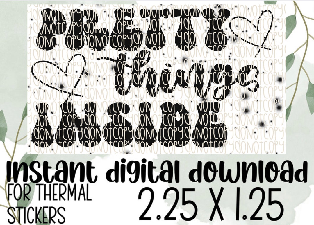 Pretty Things Inside With Glitter| Png Download|svg Download|instant ...