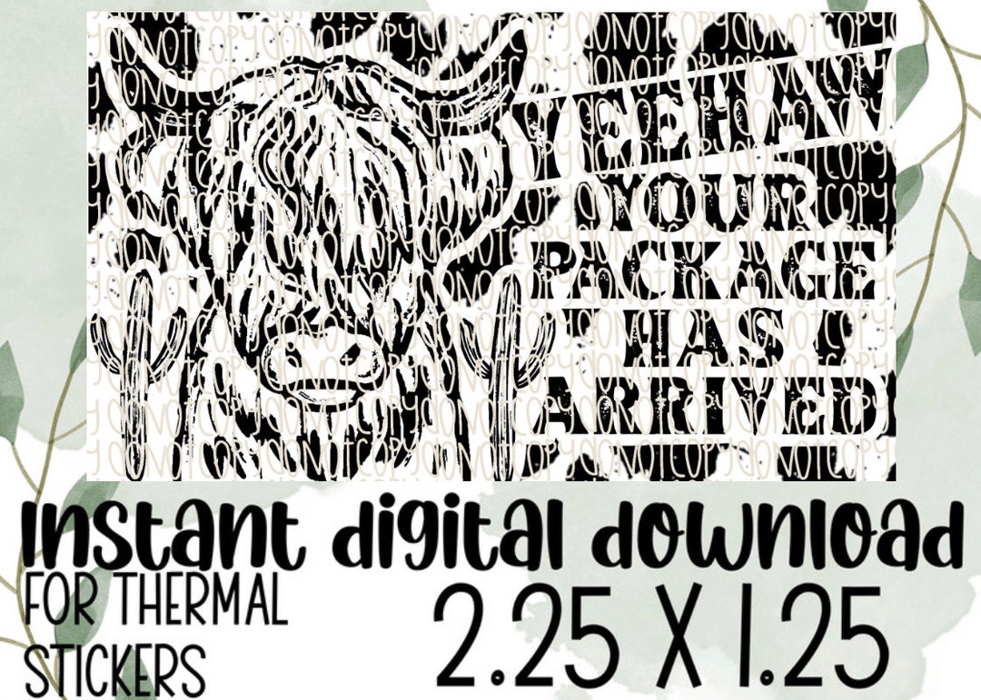 YEEHAW Your Package Has Arrived | Western Stickers | Thermal Stickers ...