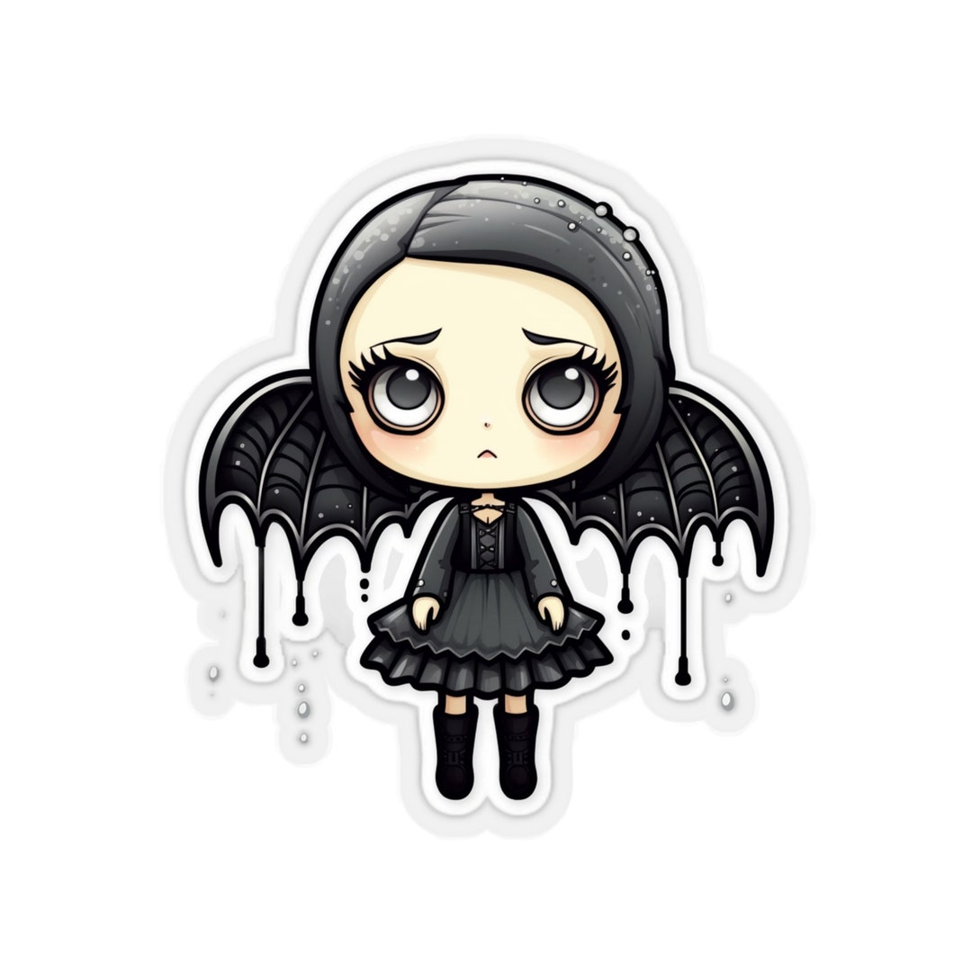Cute Cartoon Goth Girl 6 - Etsy