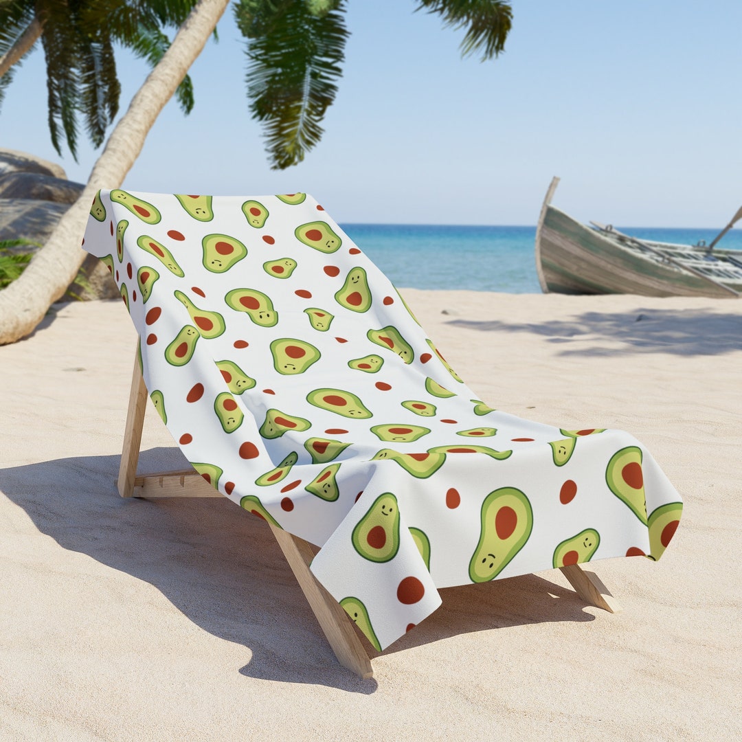 Avocado Beach Towel White - Etsy