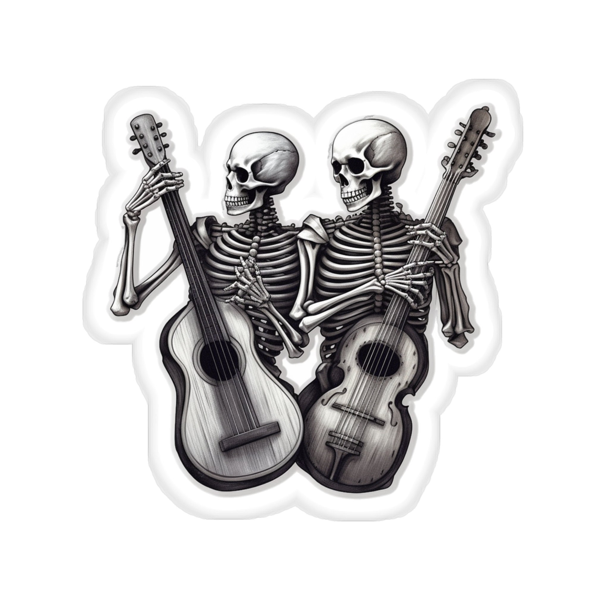 Realistic Skeletons Playing Instruments 1 - Etsy