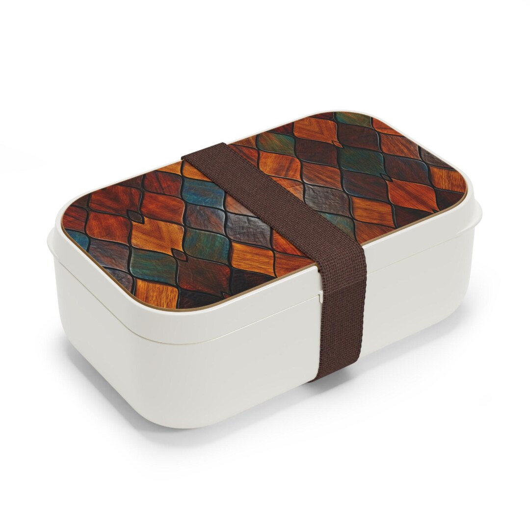 Stained Wood Pattern Bento Lunch Box - Etsy