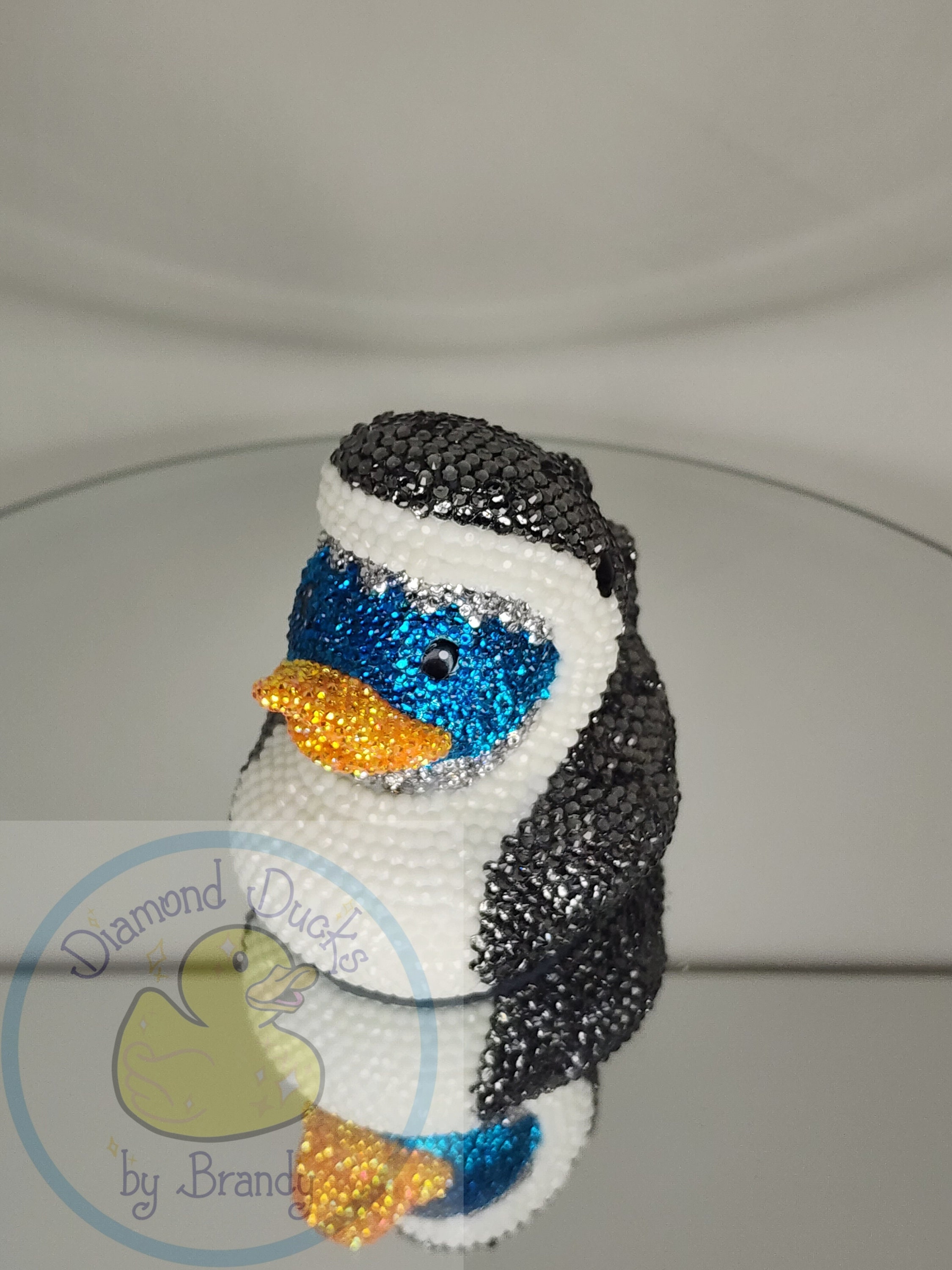 Bikini Blue Shark Duck, Rhinestone Duck, Diamond Duck, Cute Duck Gifts ...