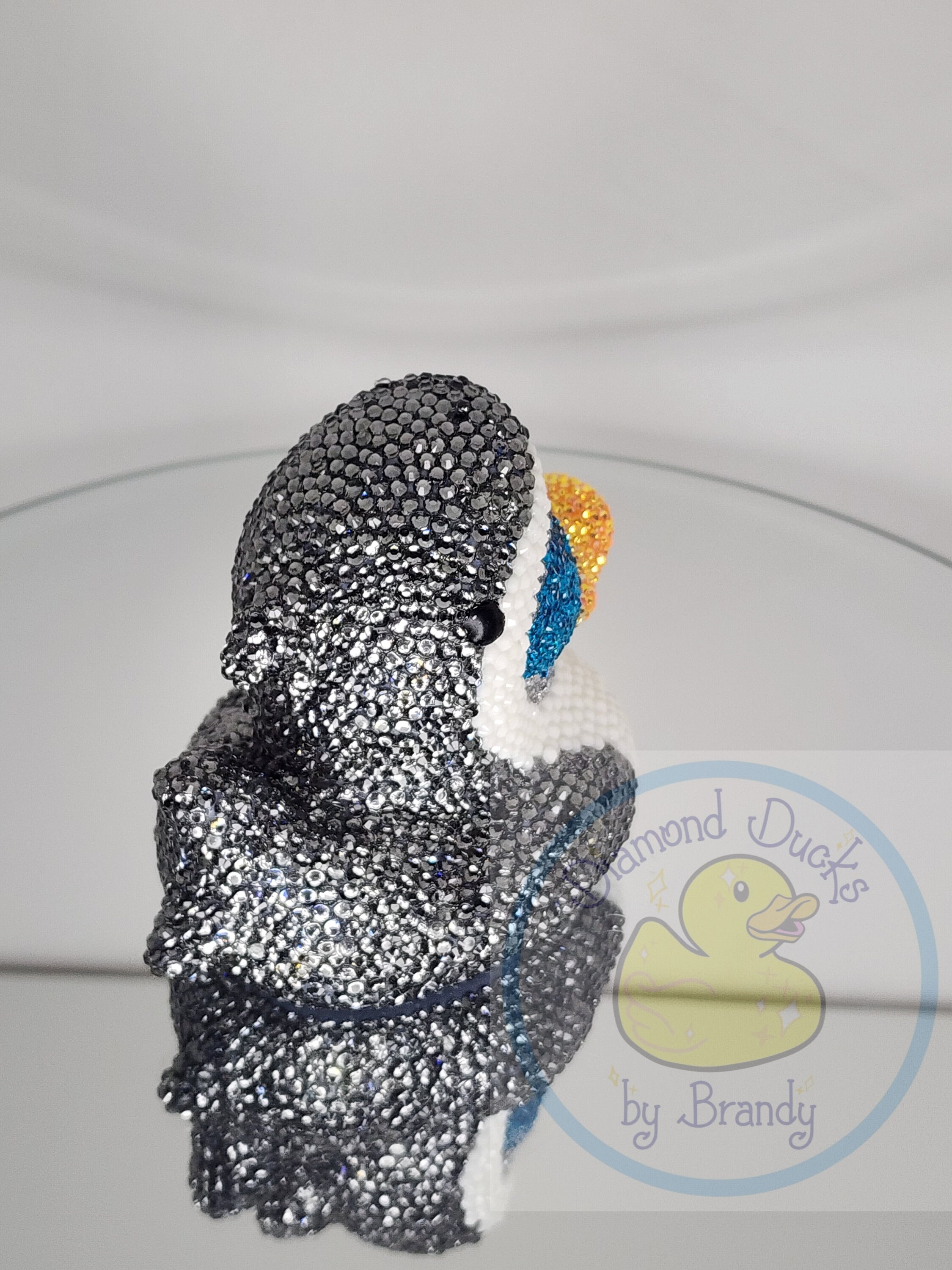 Bikini Blue Shark Duck, Rhinestone Duck, Diamond Duck, Cute Duck Gifts ...