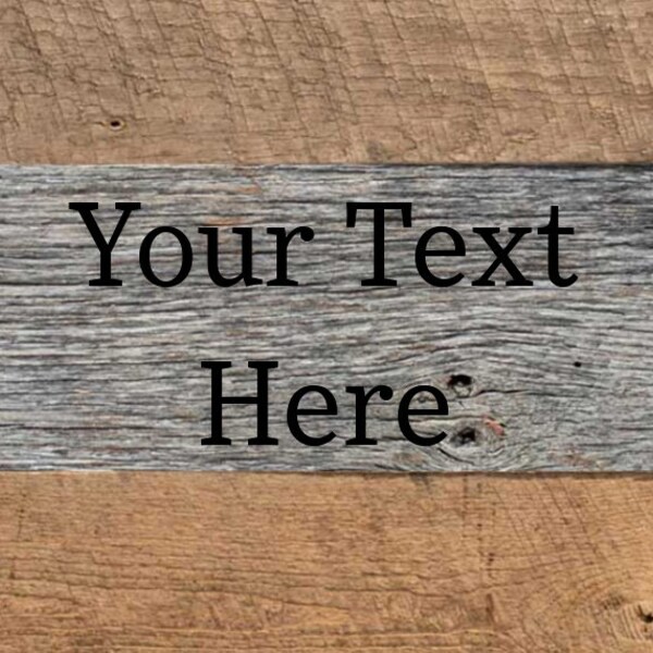 Reclaimed Wood Sign - Etsy