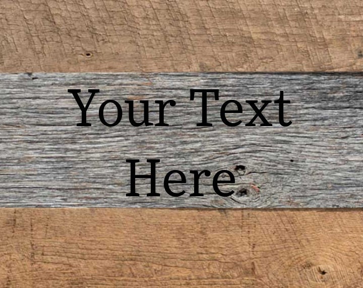 Custom Reclaimed Wood Sign 6x12 Cedar Sign - Etsy