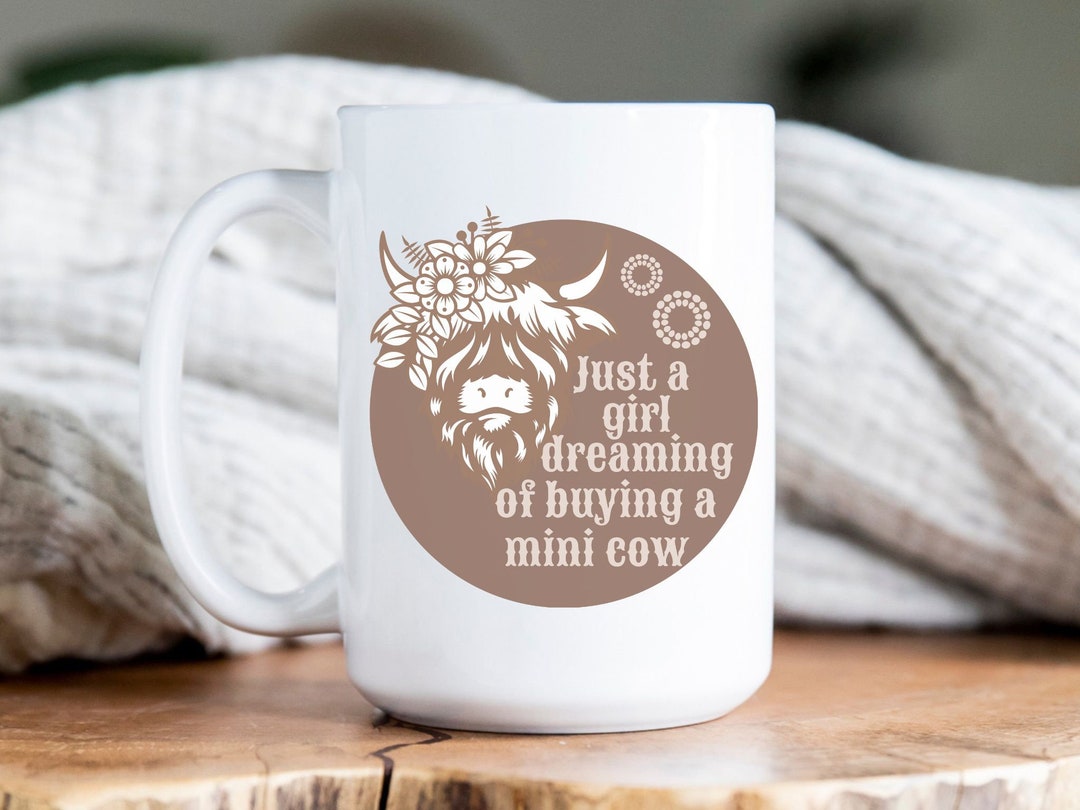 Mini Cow Mug, Highland Cow Mug, Cow Cup, Coffee Cup, Tea Mug, Tea Cup ...
