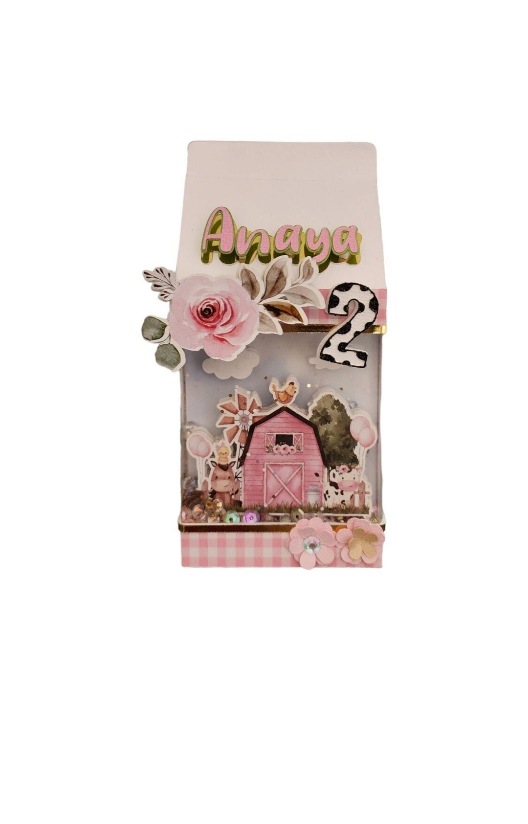 Favor Shaker Milk Box Style - Etsy