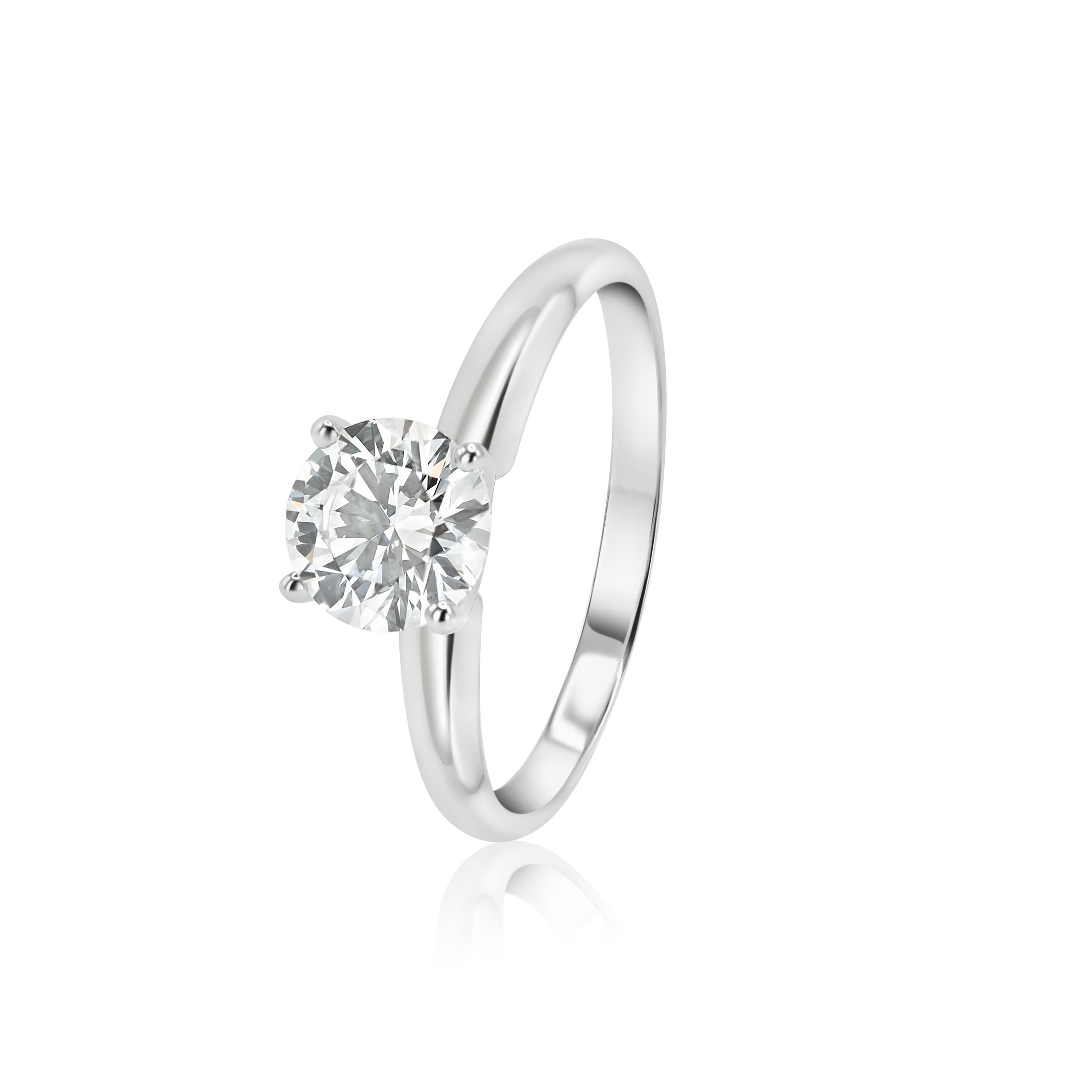 1 Ct Diamond Ring, 1 Carat Engagement Ring, Solitaire Diamond Ring, Lab ...
