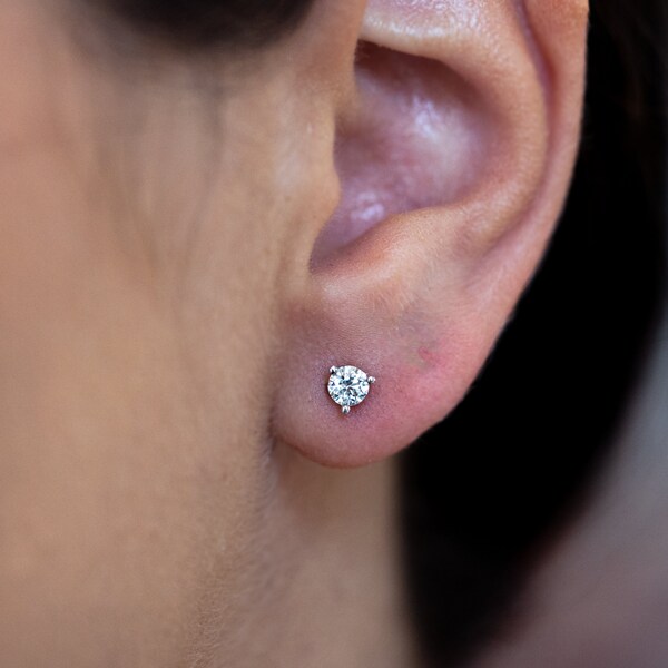 Lab Created Diamond Earrings - Etsy