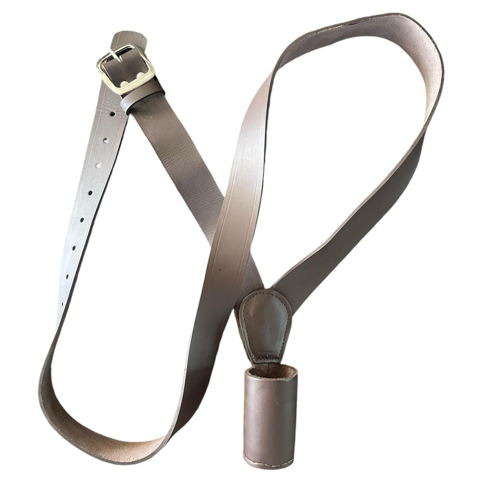 Brown Leather Flag Pole Belt Holder: Military Parade Masonic - Etsy