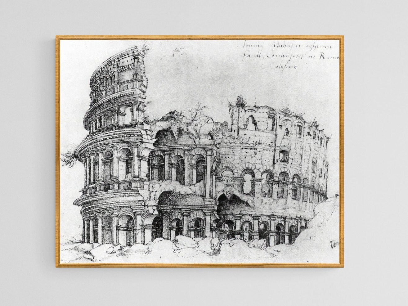 Vintage Architecture Sketch Art | Antique Sketch Drawing of the ...