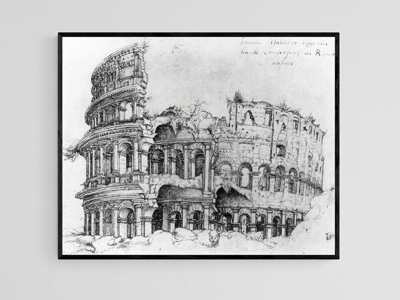 Vintage Architecture Sketch Art | Antique Sketch Drawing of the ...