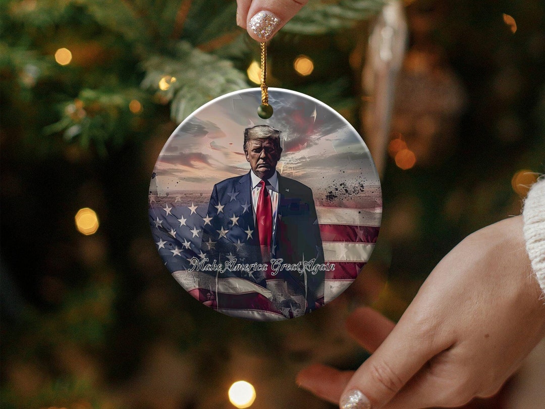 Patriotic President Ornament: American Flag Political Decor - Etsy