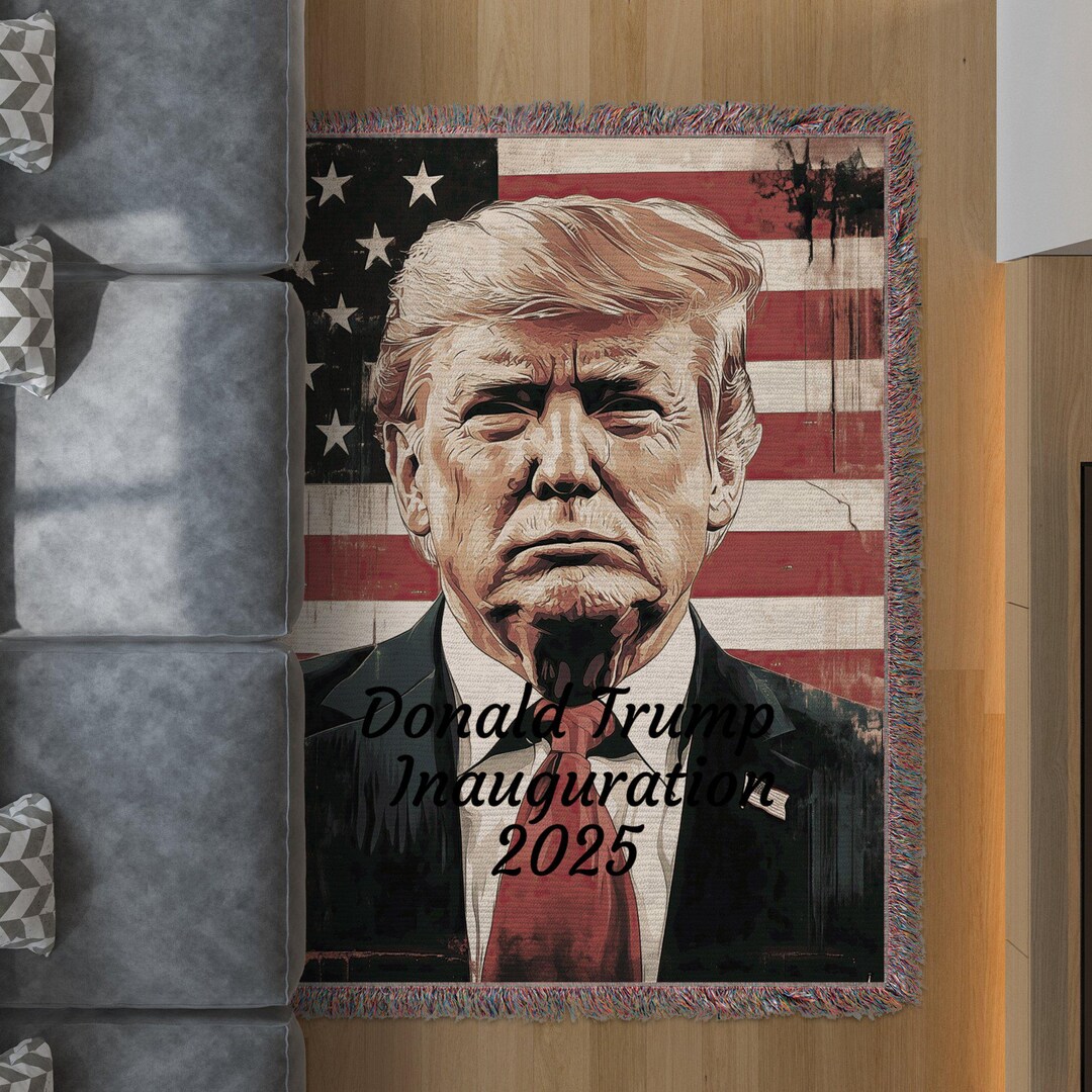 Donald Trump Inauguration 2025 Commemorative Blanket, Patriotic USA ...