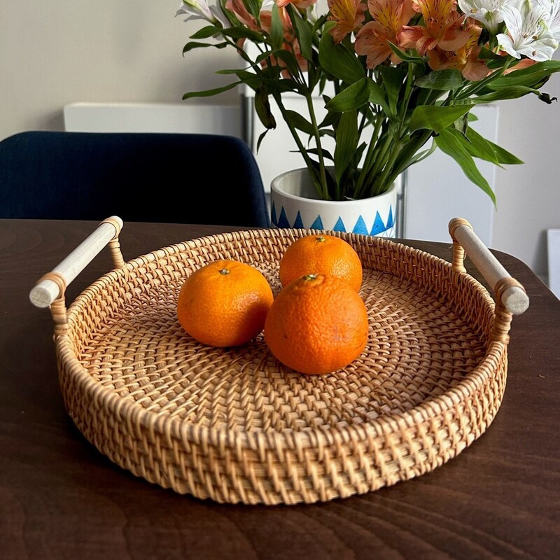 Rattan Trays - Etsy