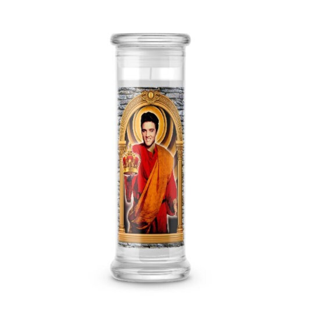 Saint Elvis Candle Elvis Prayer Candle Elvis Presley Elvis Mugshot ...