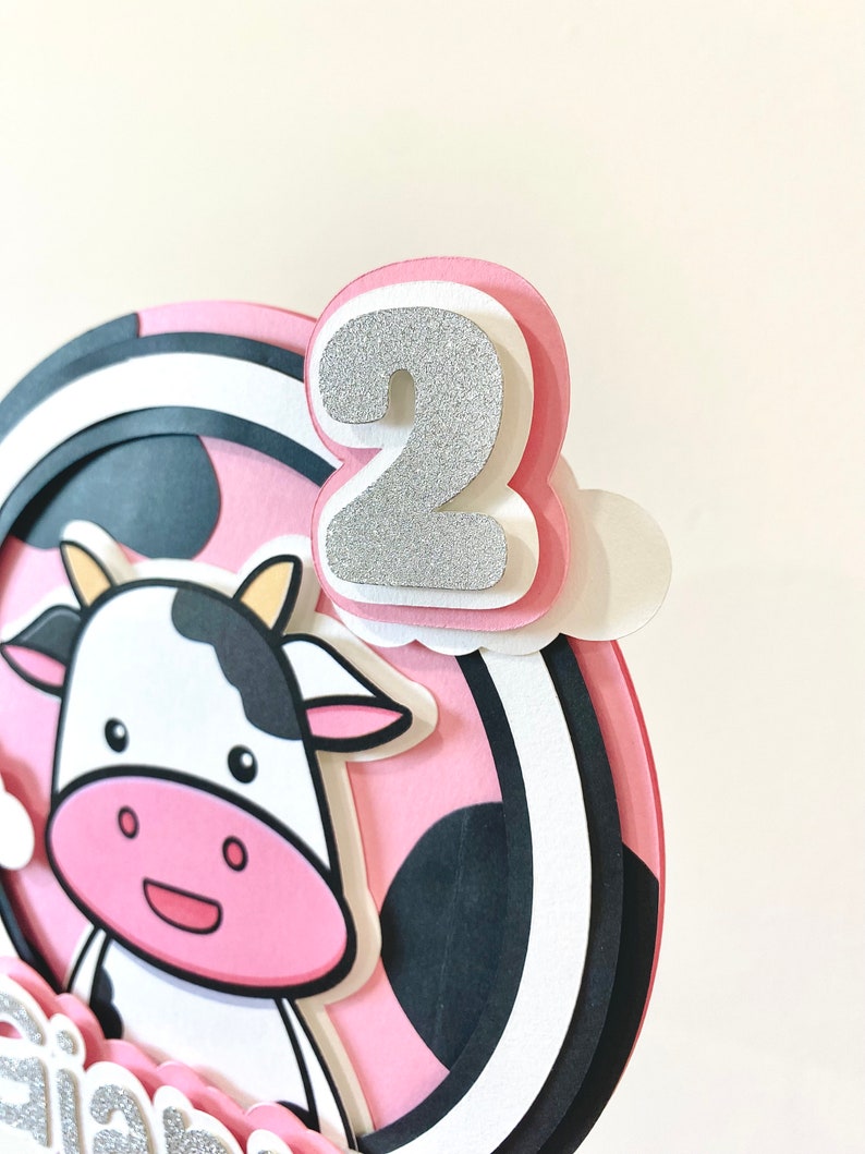 Holy Cow I’m One Cake Topper, Barnyard First Birthday Cake Topper, Moo ...