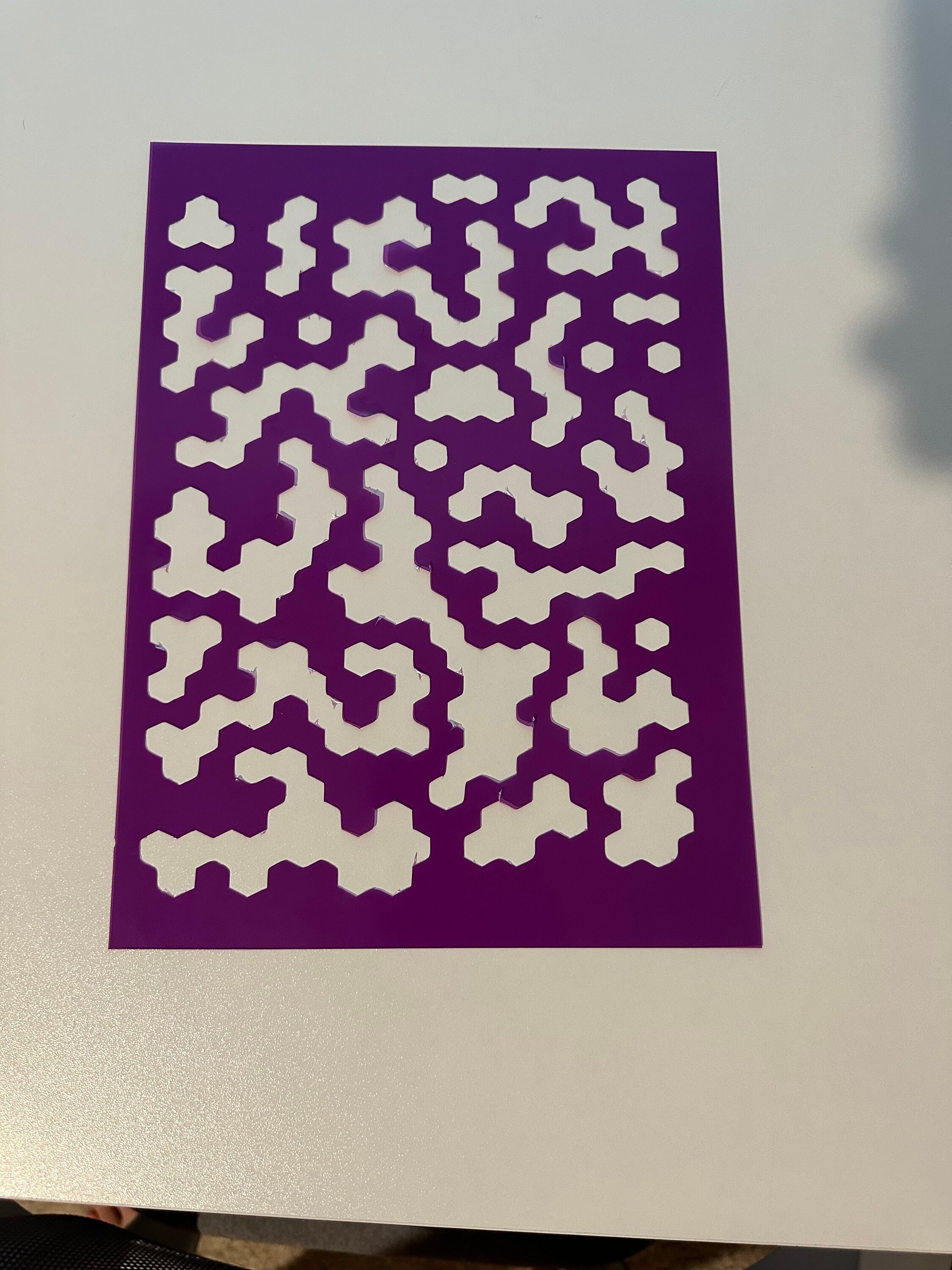 Hex Camo Stencil - Etsy