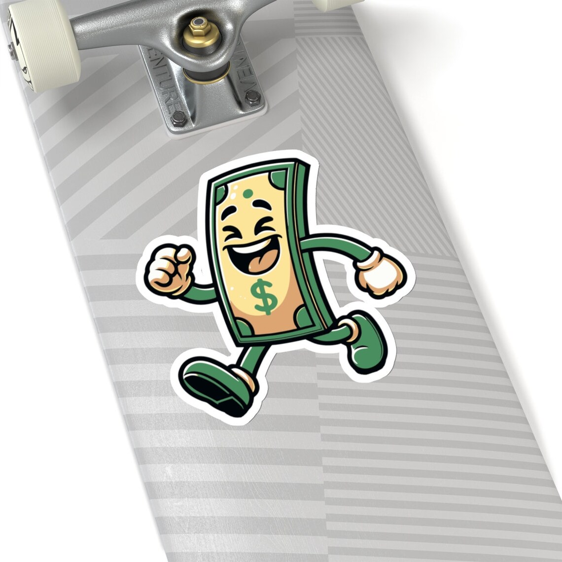 Motivated Animated Walking Money Cash Dollar Bill Cut Out Sticker Decal ...