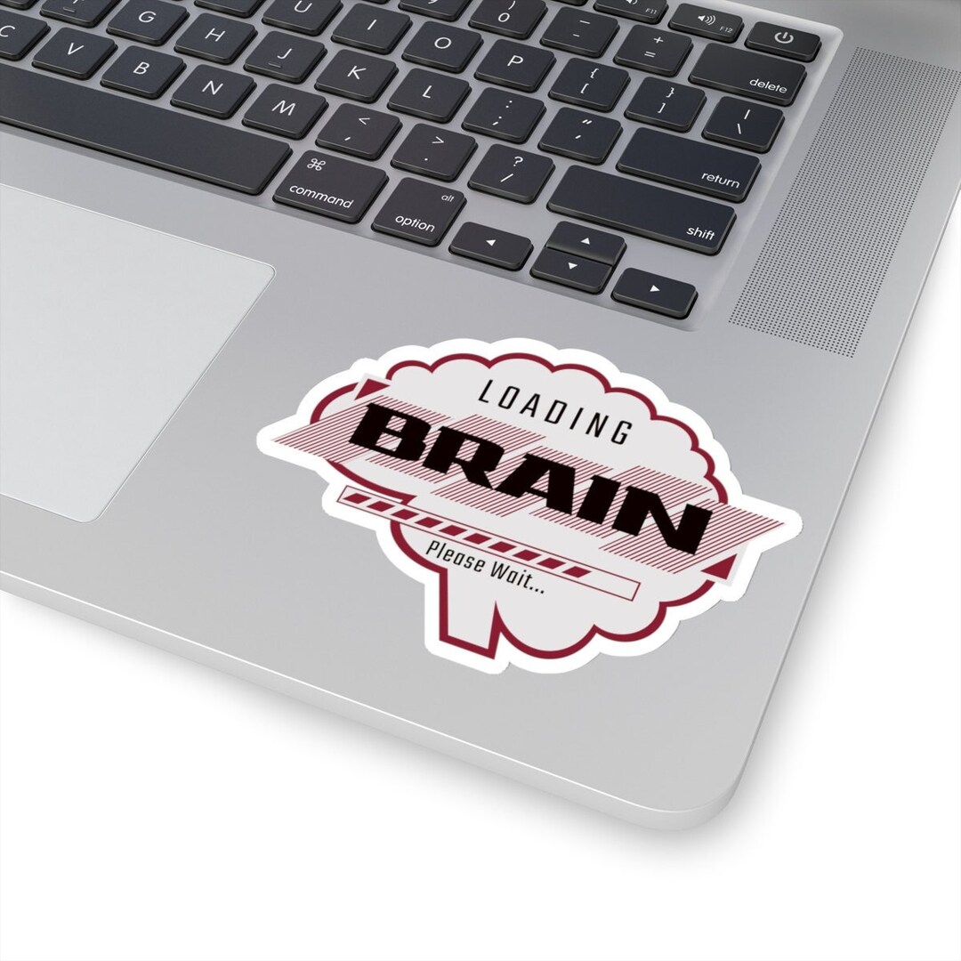 Funny Brain Loading Vinyl Sticker: Office Humor Decal - Etsy