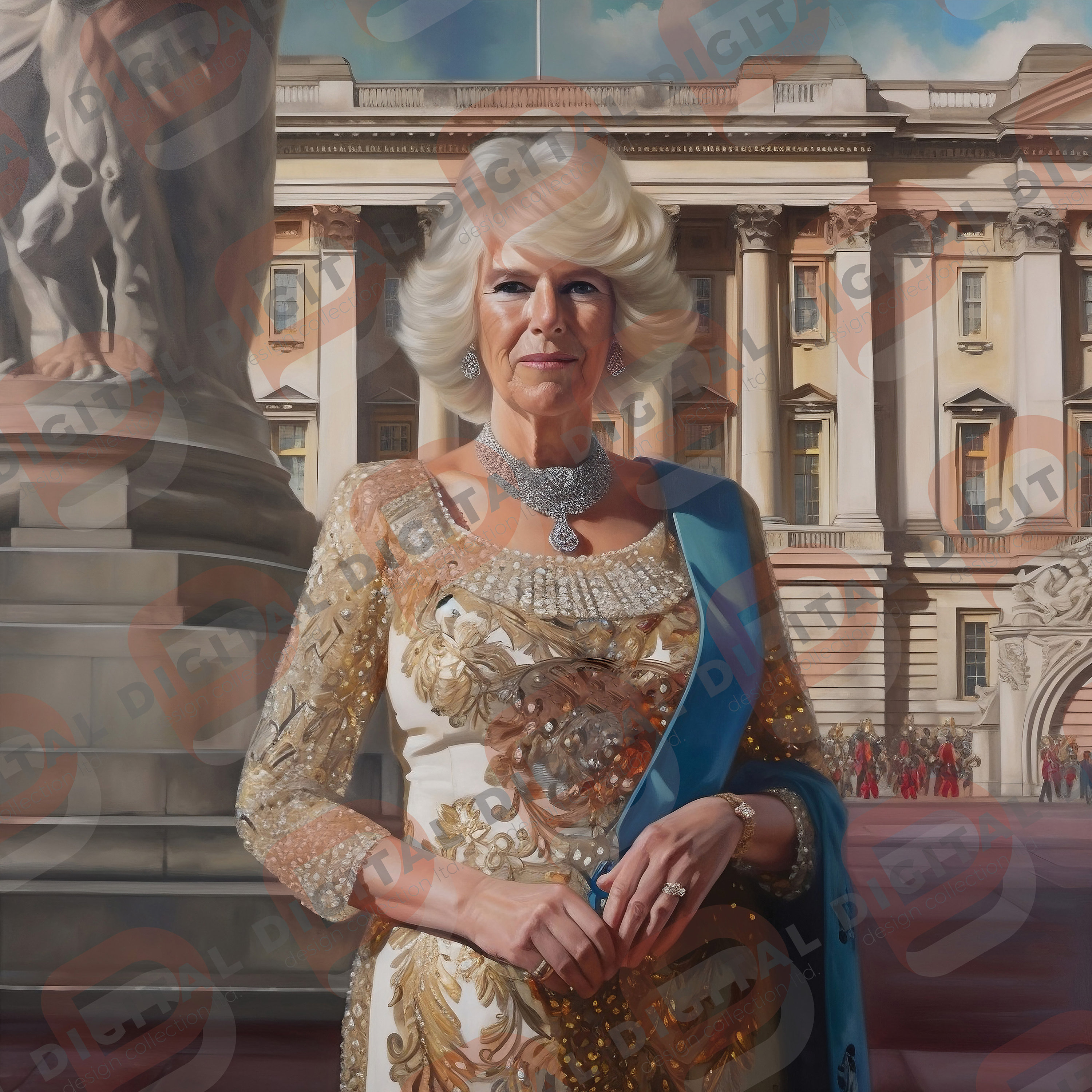 Coronation Digital Art "new Queen" Queen Consort Camilla Parker Bowles ...