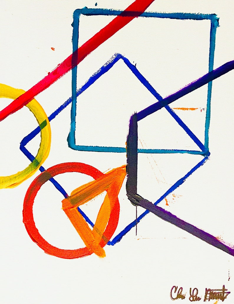 Shapes (wall Art) - Etsy