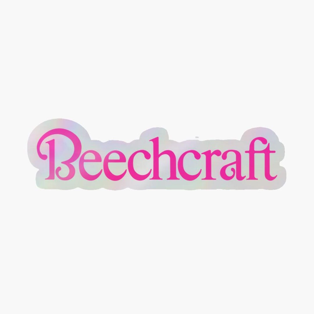Beechcraft Sticker Logo | Aviation Glossy Vinyl Sticker | Decal | Water ...