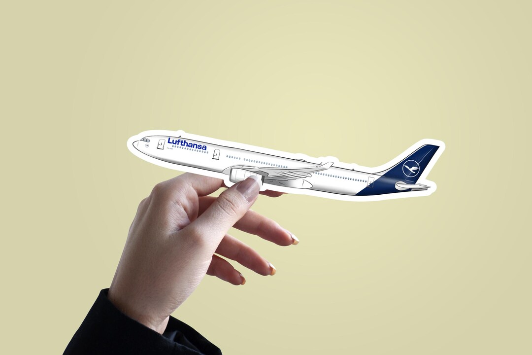 Airbus 330 Lufthansa Airlines | Aviation Glossy Vinyl Sticker | Decal ...