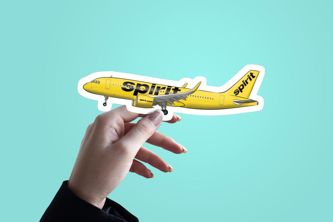 Airbus A320 Spirit Airlines | Aviation Glossy Vinyl Sticker | Decal ...
