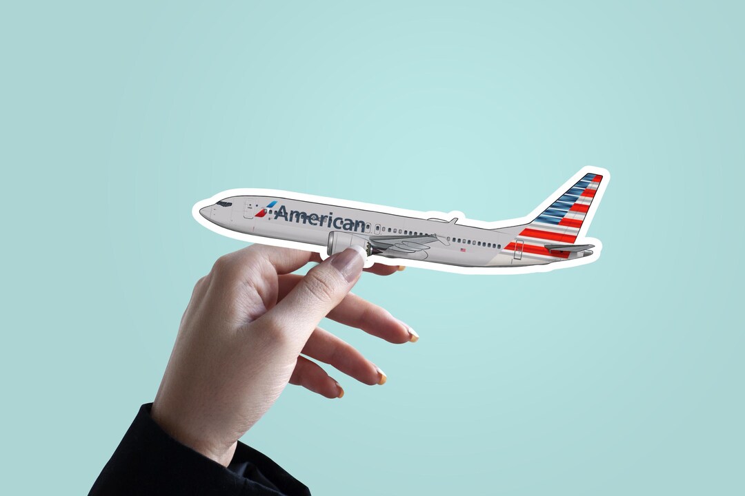American Airlines Boeing 737 Max Sticker: Aviation Gift - Etsy