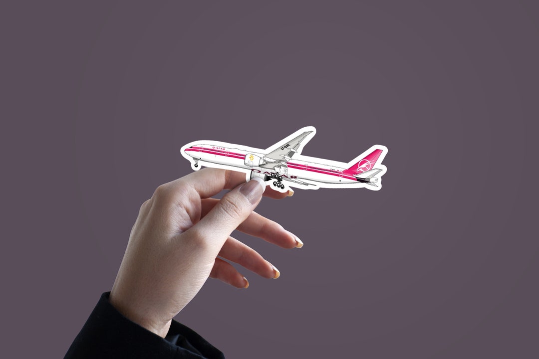 Boeing 777 Qantas Sticker: Glossy Aviation Decal - Etsy