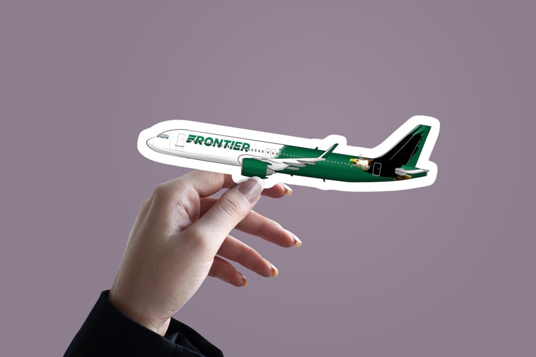 Airbus A-320 Frontier Airlines | Aviation Sticker | Plane Stickers ...