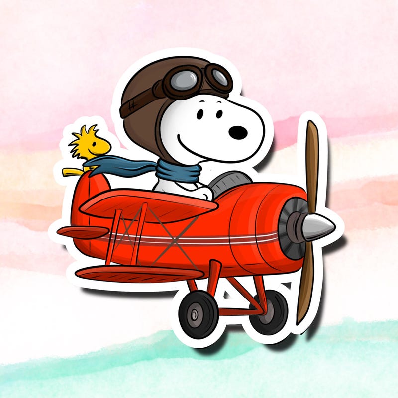 Snoopy Airplane - Etsy