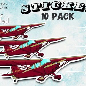 Custom Airplane Stickers Hand Drawn Personalized Aviation Your Plane - Etsy
