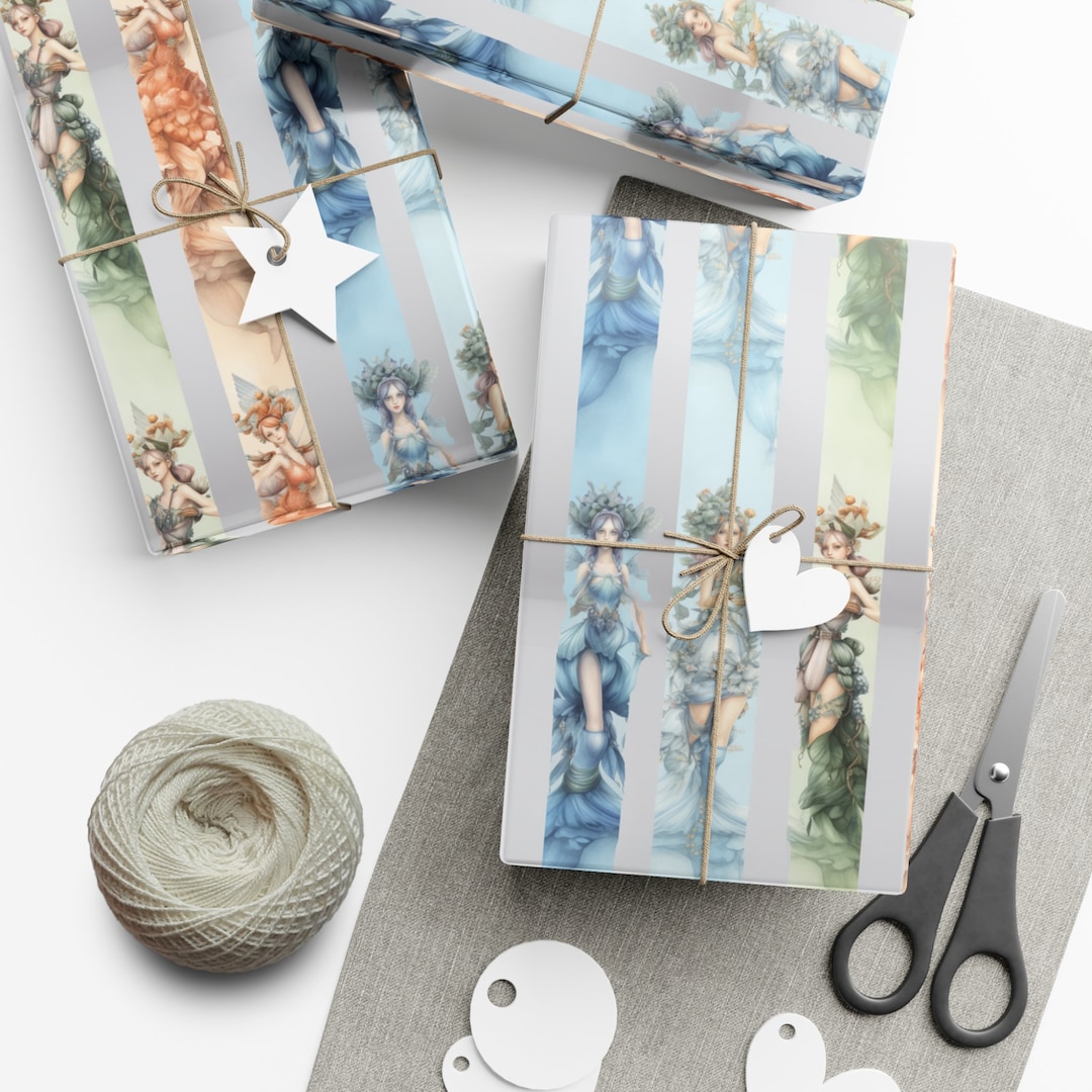 Elemental Fairy Magic Wrapping Paper - Etsy