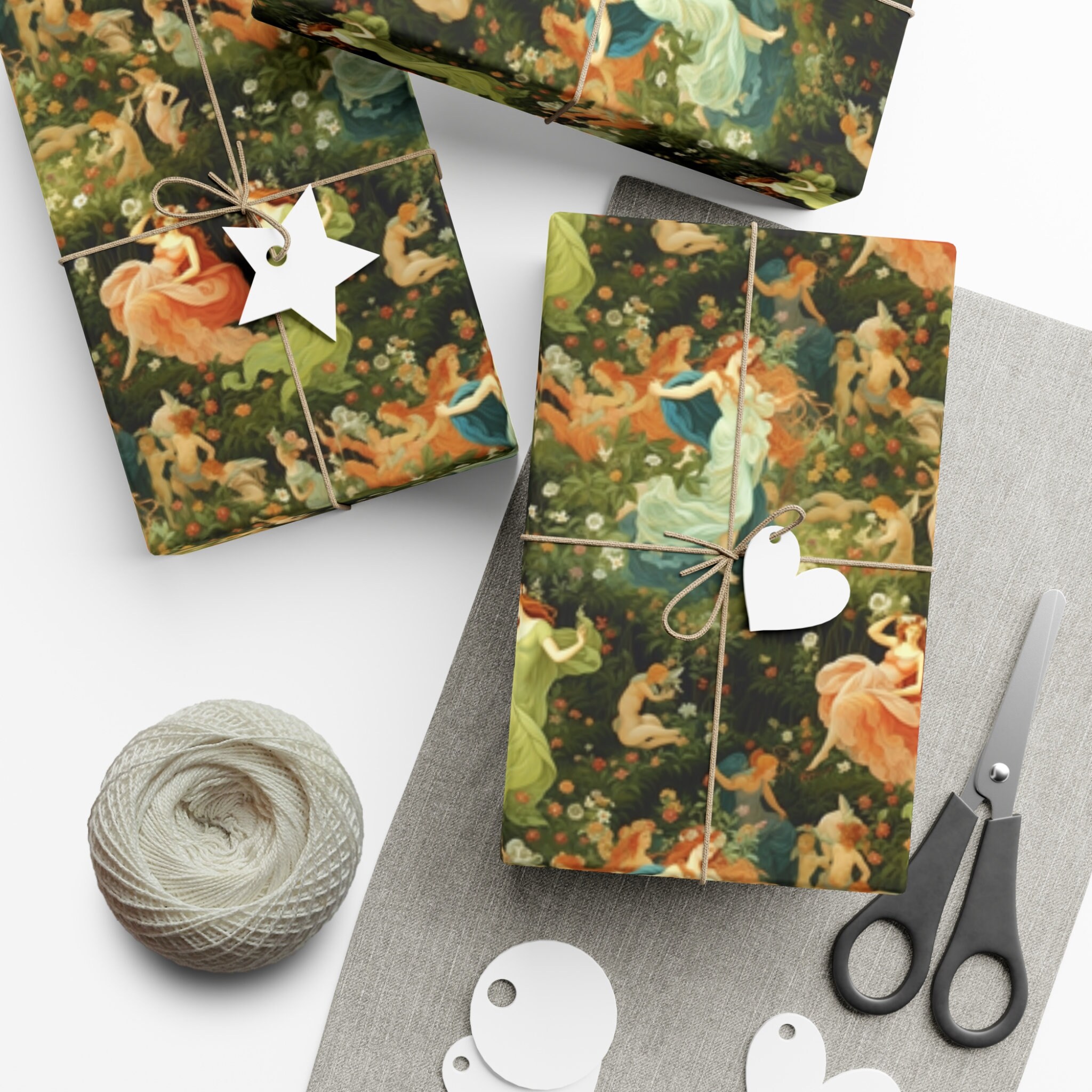 Enchanted Forest Fairies Wrapping Paper - Etsy