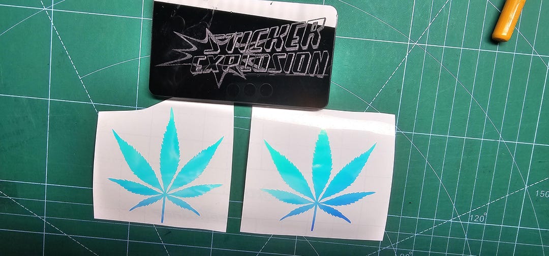 HEMP Leaf/cannabis Leaf Sticker - Etsy