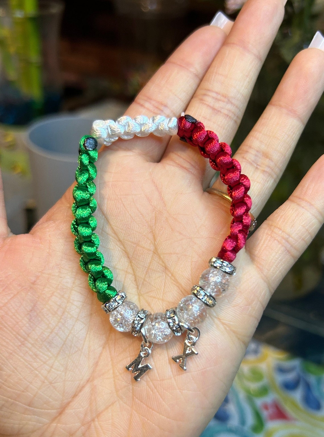 Mexican Flag Bracelet - Etsy