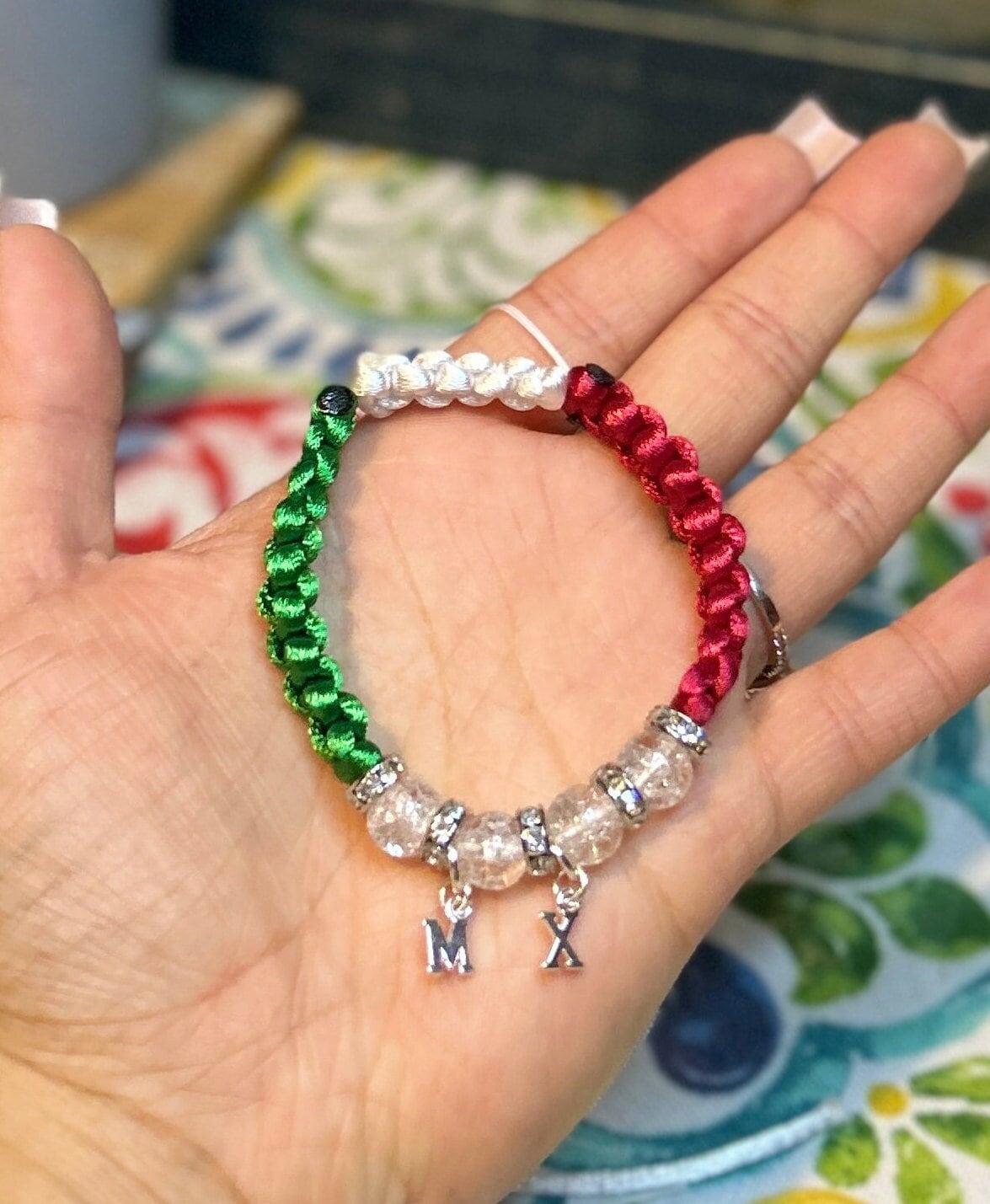 Mexican Flag Bracelet - Etsy