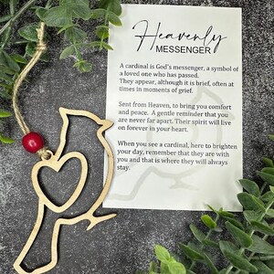 Cardinal Wood Ornament – Heavenly Messenger Symbolizing Love and ...