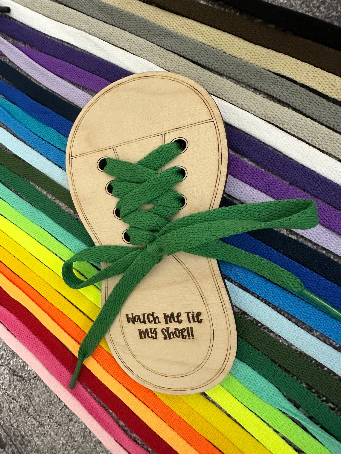 Watch Me Tie My Shoe Cards, Practice Tying My Shoes, Learning Tool ...