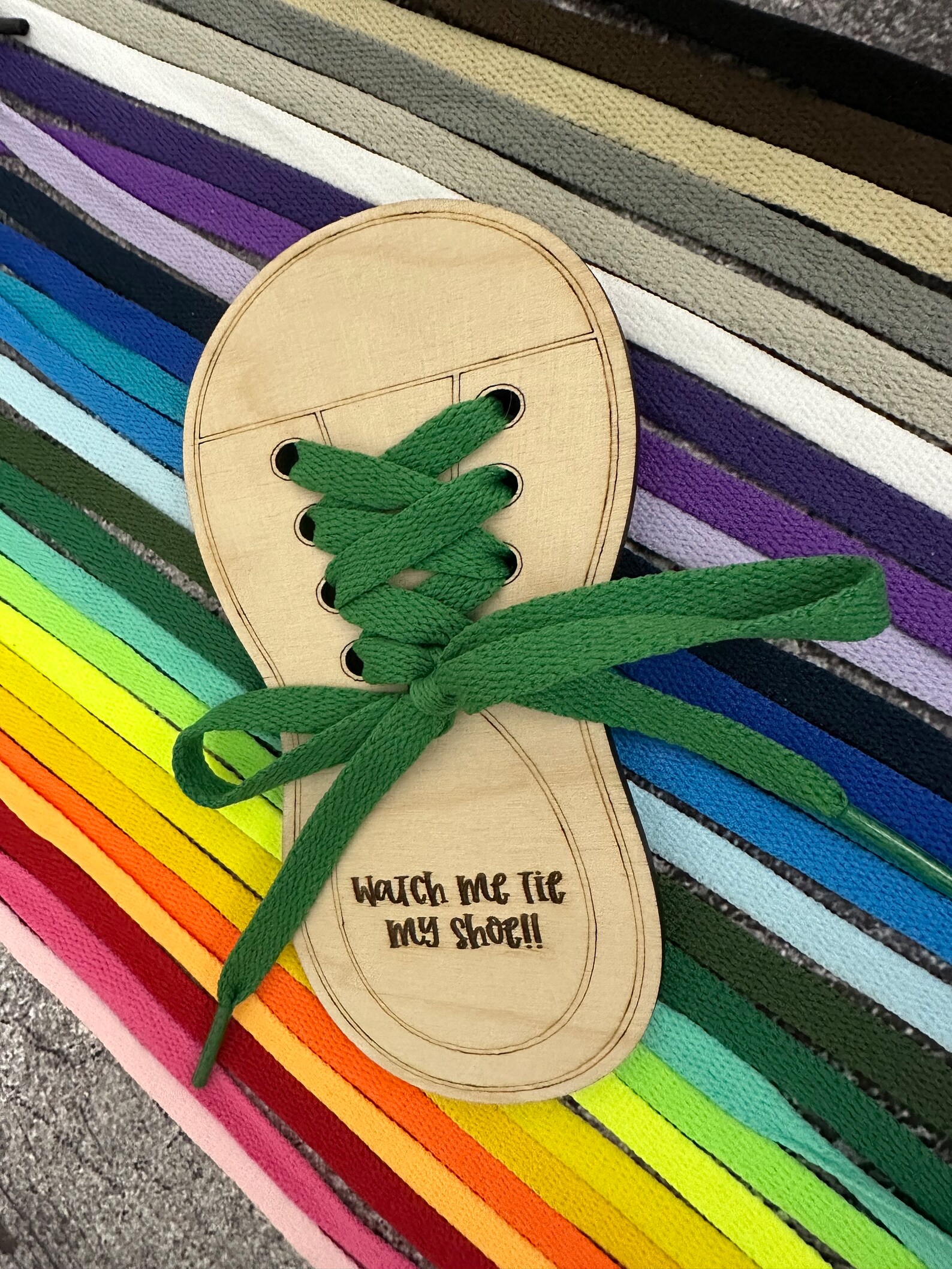 Watch Me Tie My Shoe Cards, Practice Tying My Shoes, Learning Tool ...