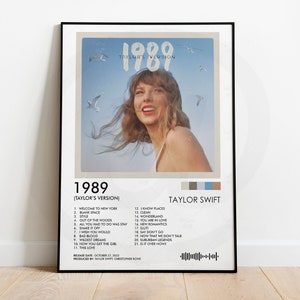 1989 Taylor's Version Poster, Swift Poster Print, Swift Wall Decor ...