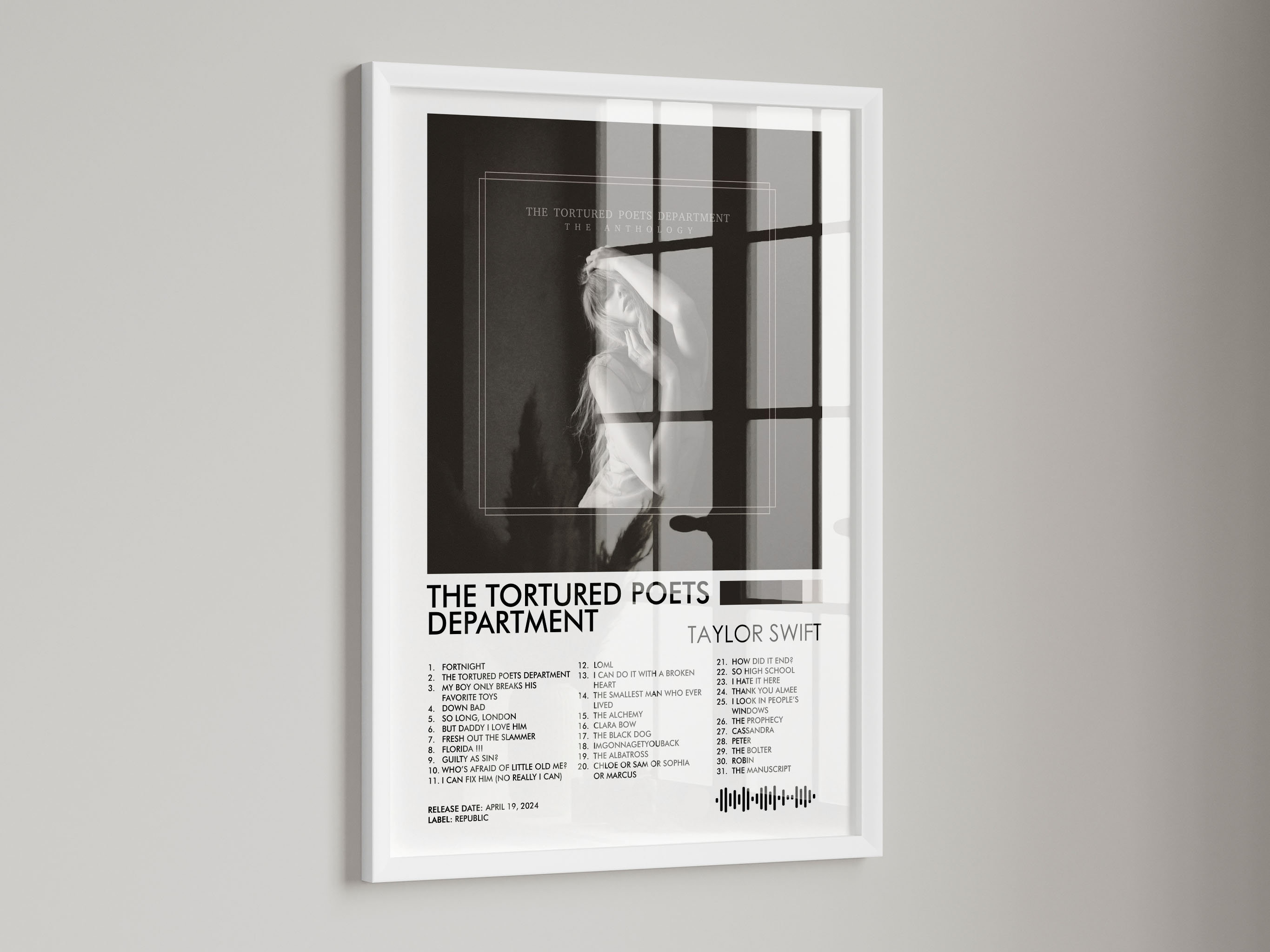 Póster TS Taylor The Tortured Poets Department TTPD Album Nuevo 2024 TS ...