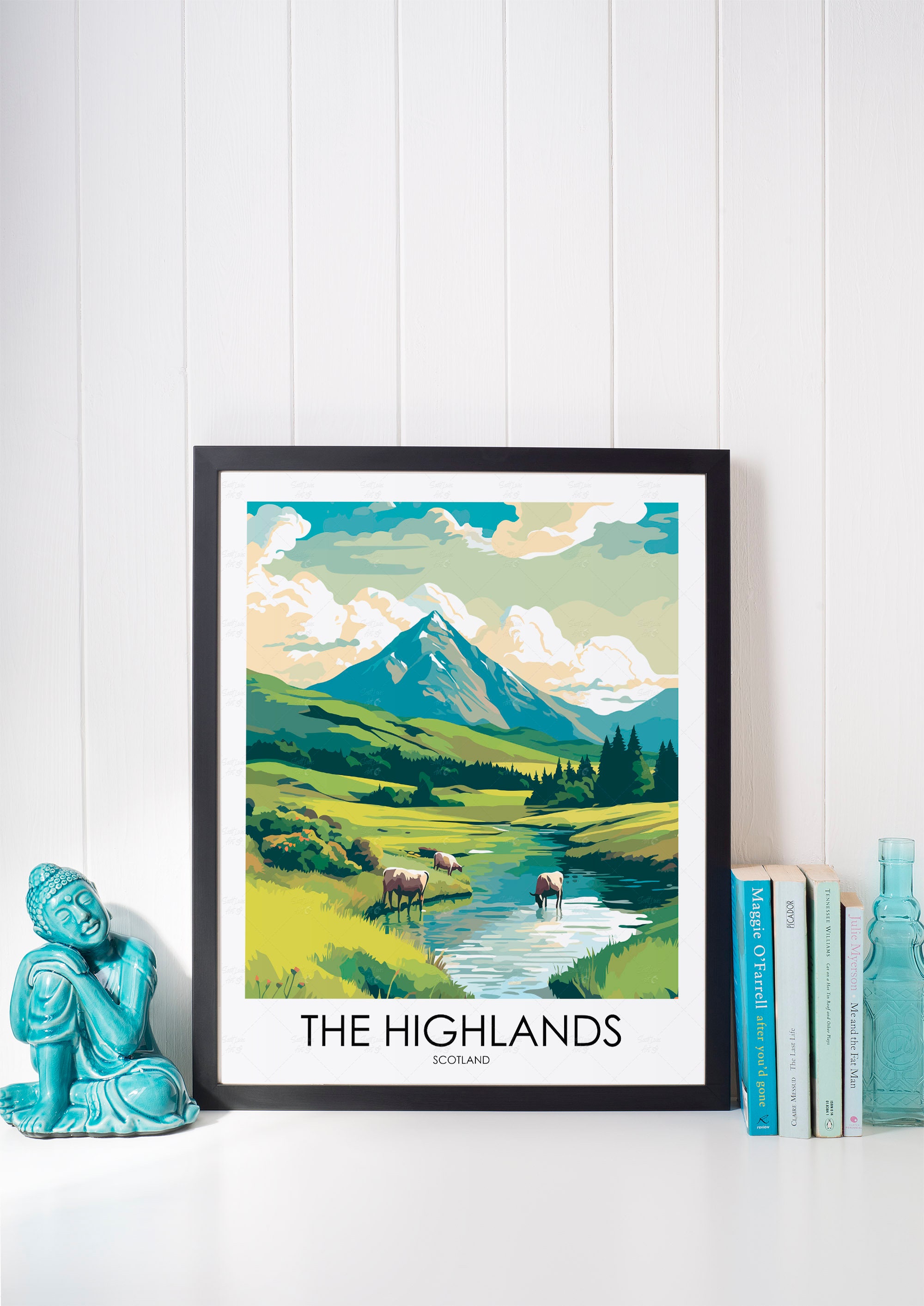 Scottish Highlands Poster Scottish Highlands Travel Print - Etsy
