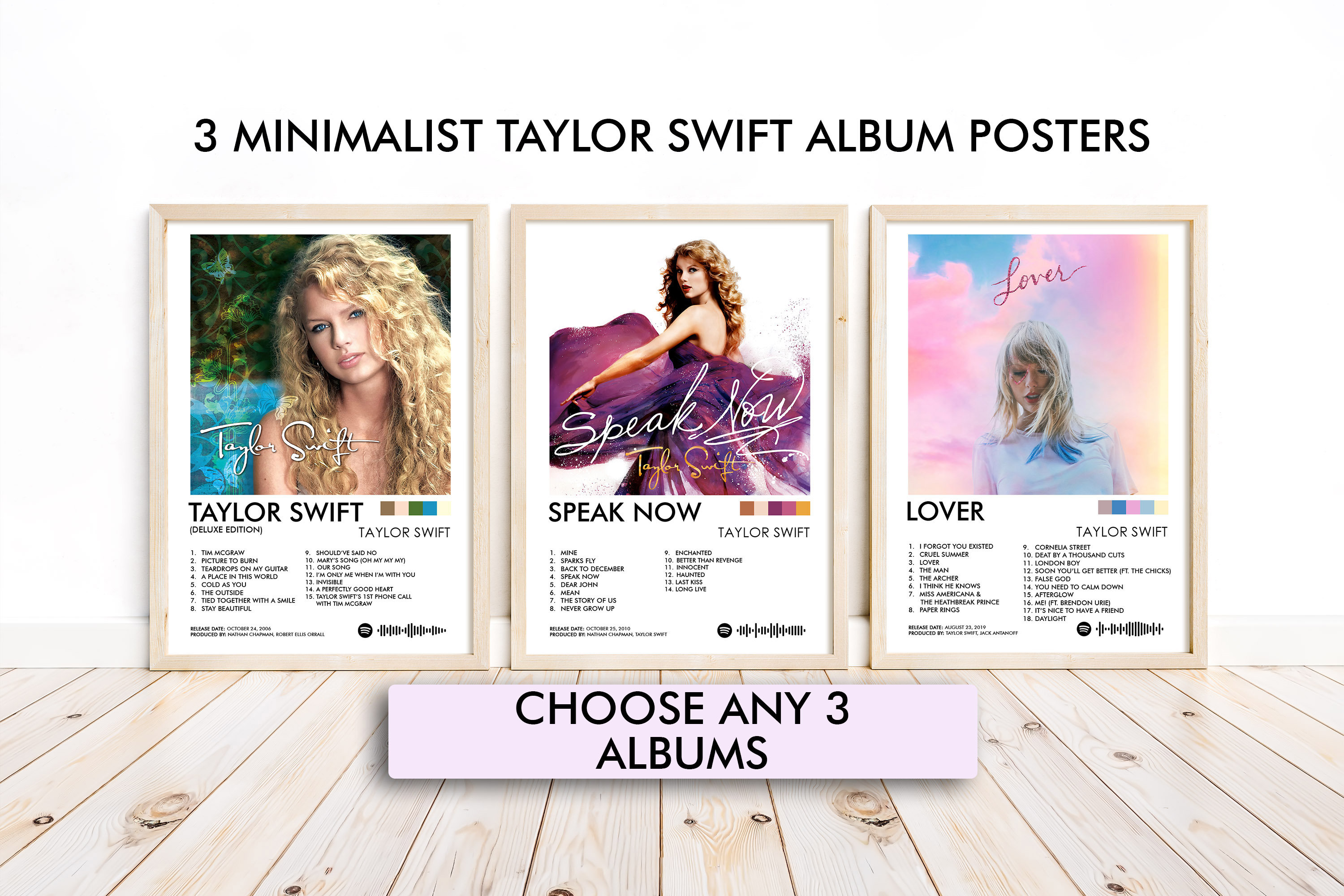 Taylor Posters Taylor Album Covers Wall Posters sold by Resident ...
