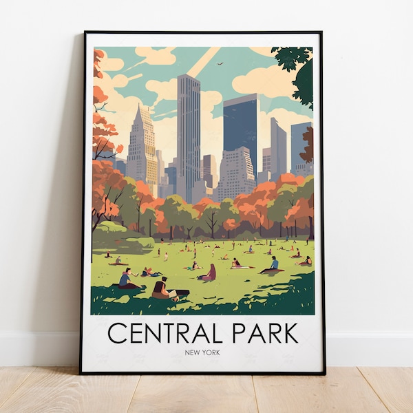 Central Park Poster - Etsy
